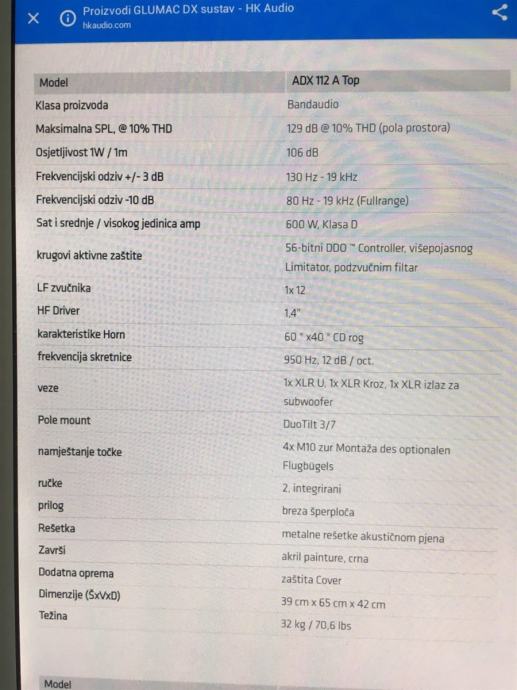 HK Actor DX Aktivni razglas