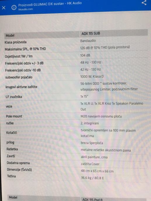 HK Actor DX Aktivni razglas