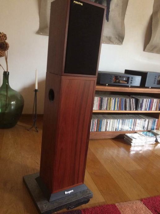 LS3/5a Stirling sa Rogers AB 1 Subwooferom