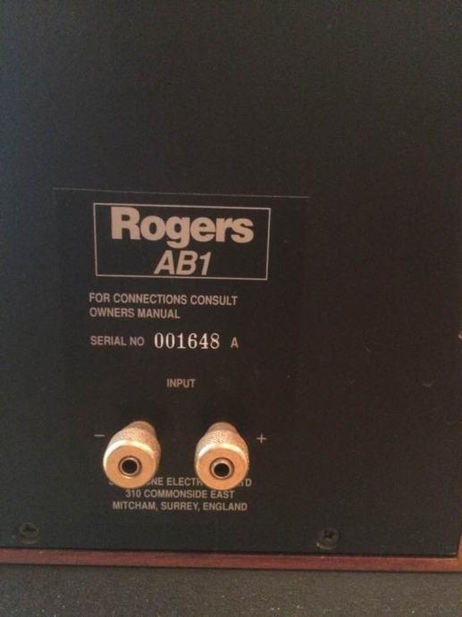 LS3/5a Stirling sa Rogers AB 1 Subwooferom