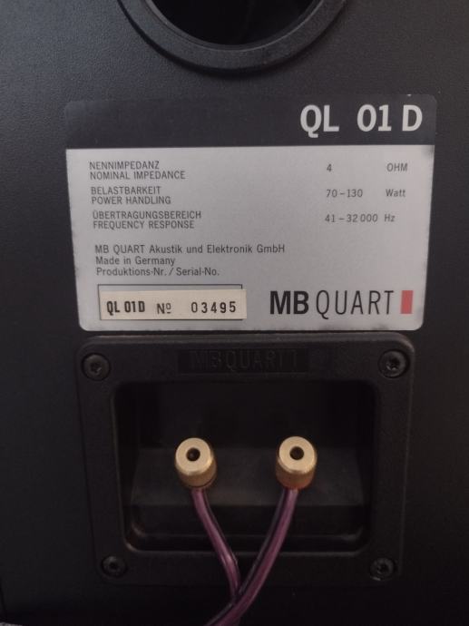MB Quart ql 01D