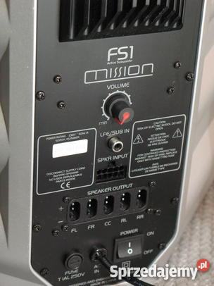 Mission FS1 5.1 AV Silver Sub Sat System - Zucnici Surround 6 x 100W
