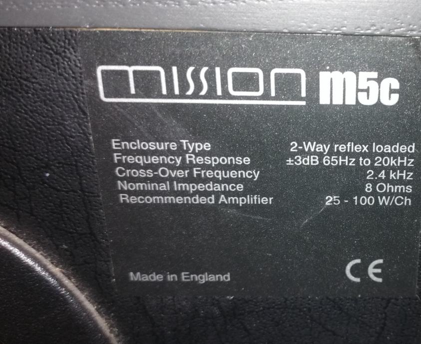 Mission m5c centre channel speaker