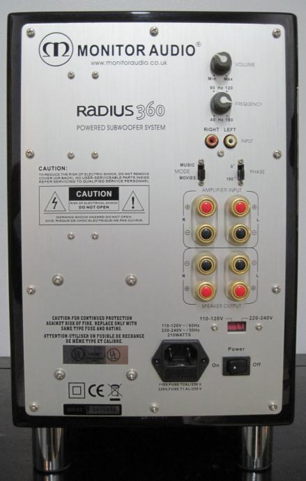 Monitor Audio Radius 360 subwoofer