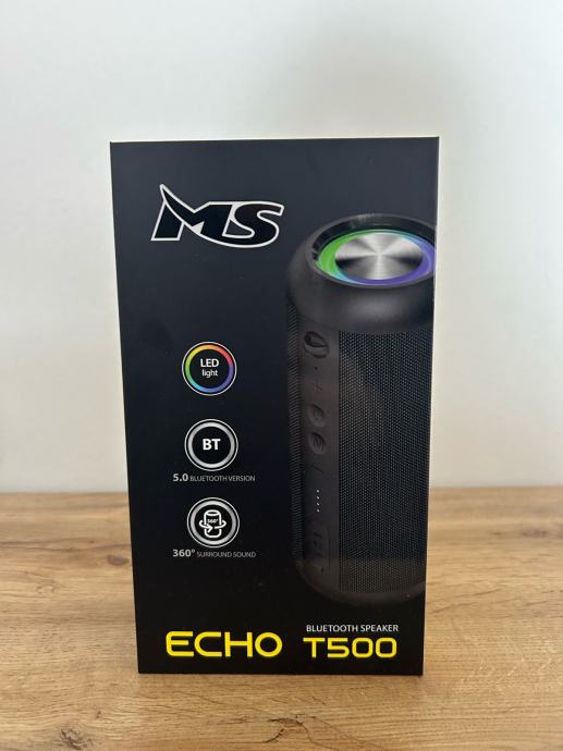 Prijenosni Bluetooth zvučnik MS Echo T500, MSP60003, crni
