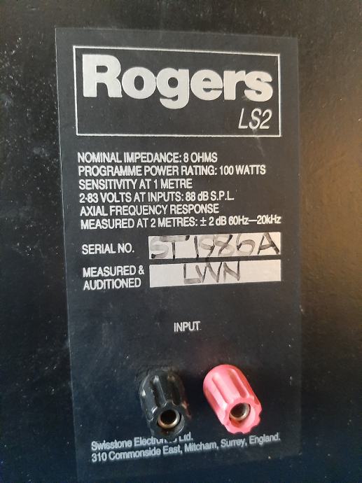 Rogers ls2 zvučnici