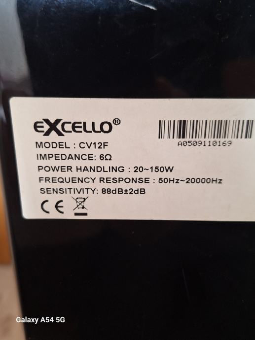 Samostoječi zvučnici EXcello CV12F