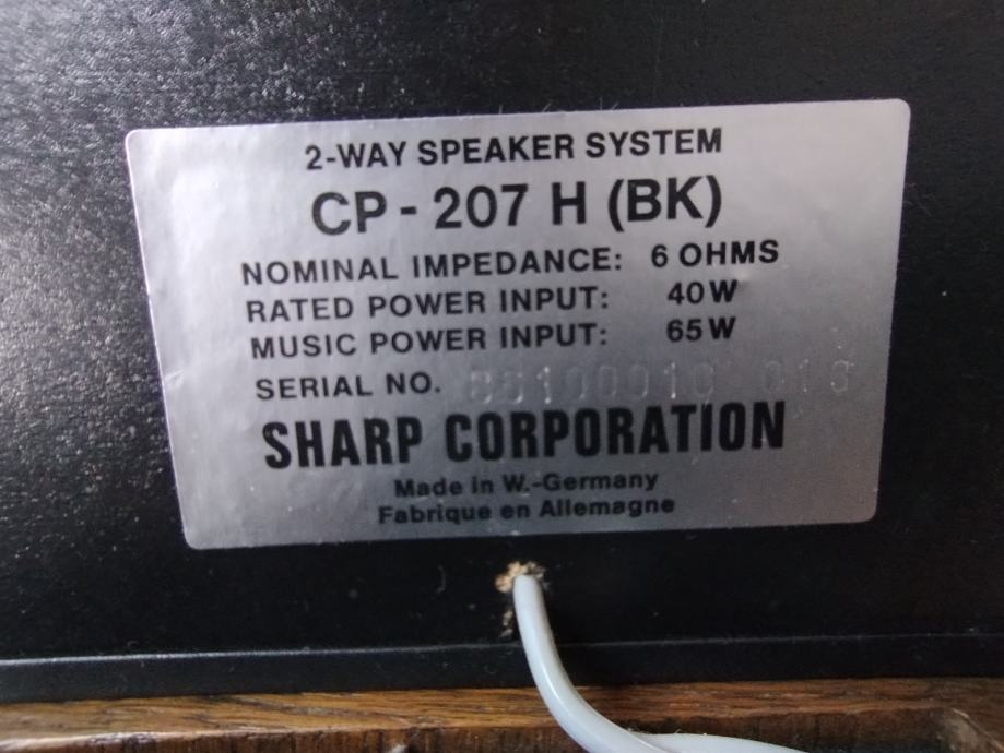 Sharp CP-207 h