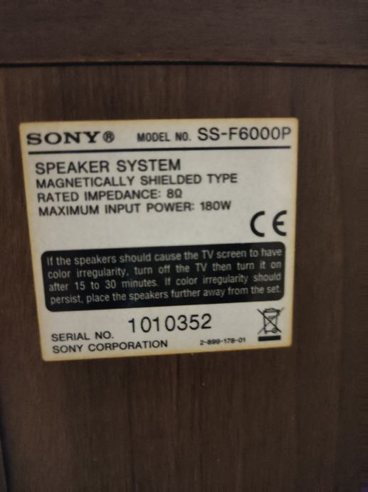 Sony ss-f6000p