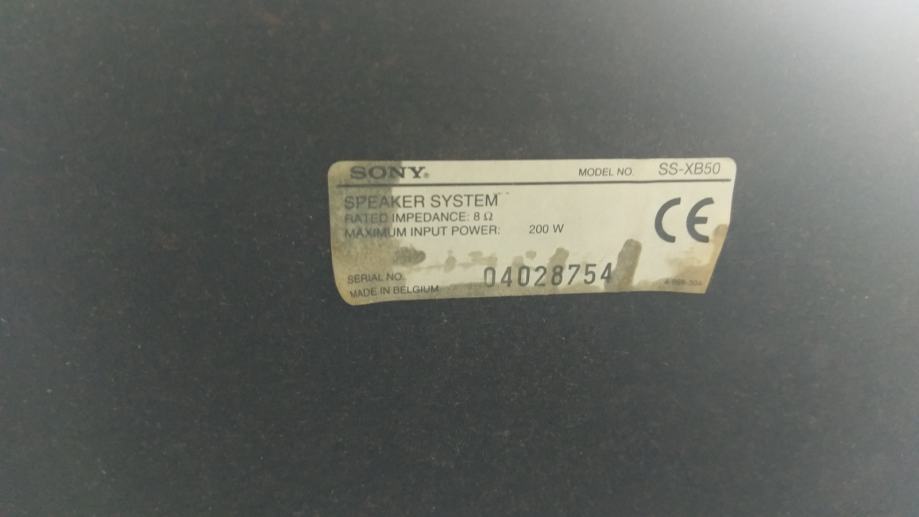 Sony SS-XB50 bass reflex zvučnici. Povoljno!