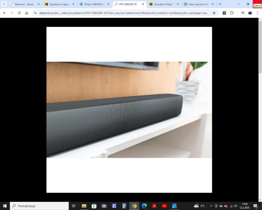SOUNDBAR Philips TAB4208/10 2.0 Bluetooth