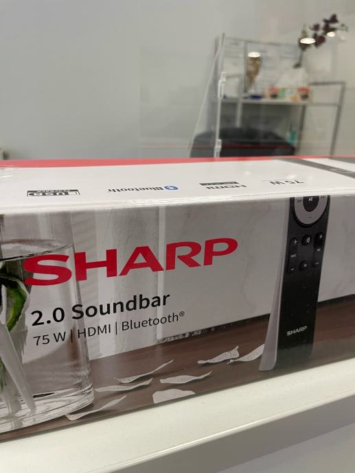 Soundbar SHARP HT-SB100 (75W, Bluetooth, HDMI), NOVO, R1 račun