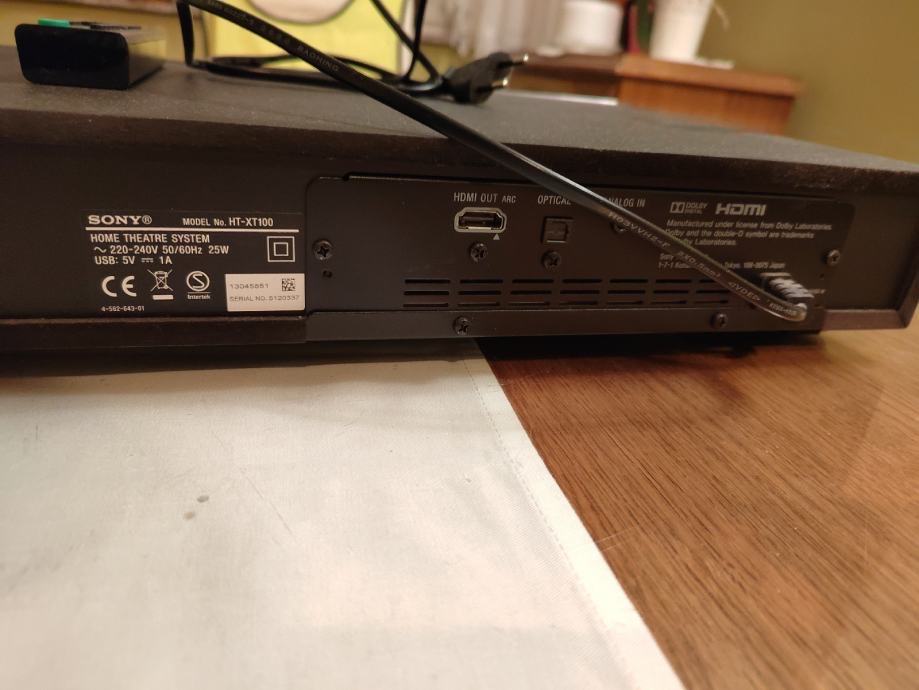 Soundbar sony HT XT 100