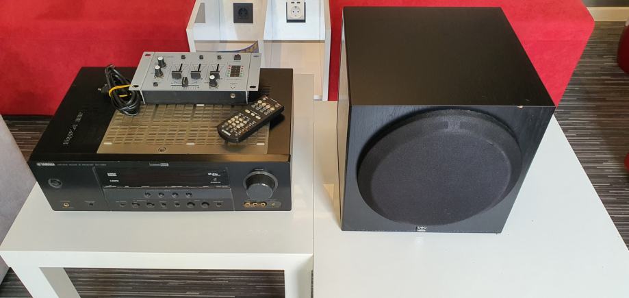 YAMAHA SUBWOOFER system sa 2 kom PHONIC SE-206 (sateliti)+mini MIXETA