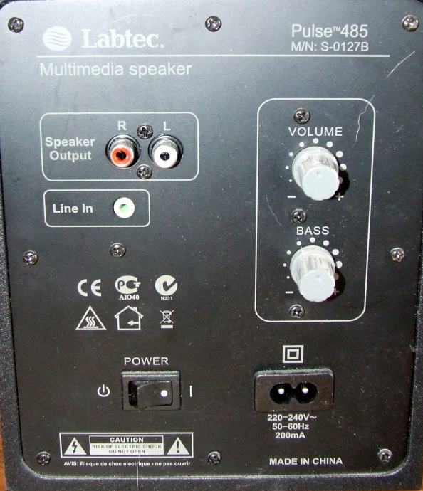 Zvučnici 2.1 Labtec Pulse 485