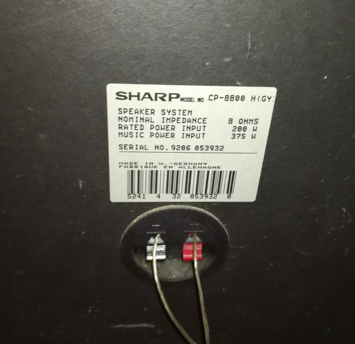 Zvucnici sharp CP-8800