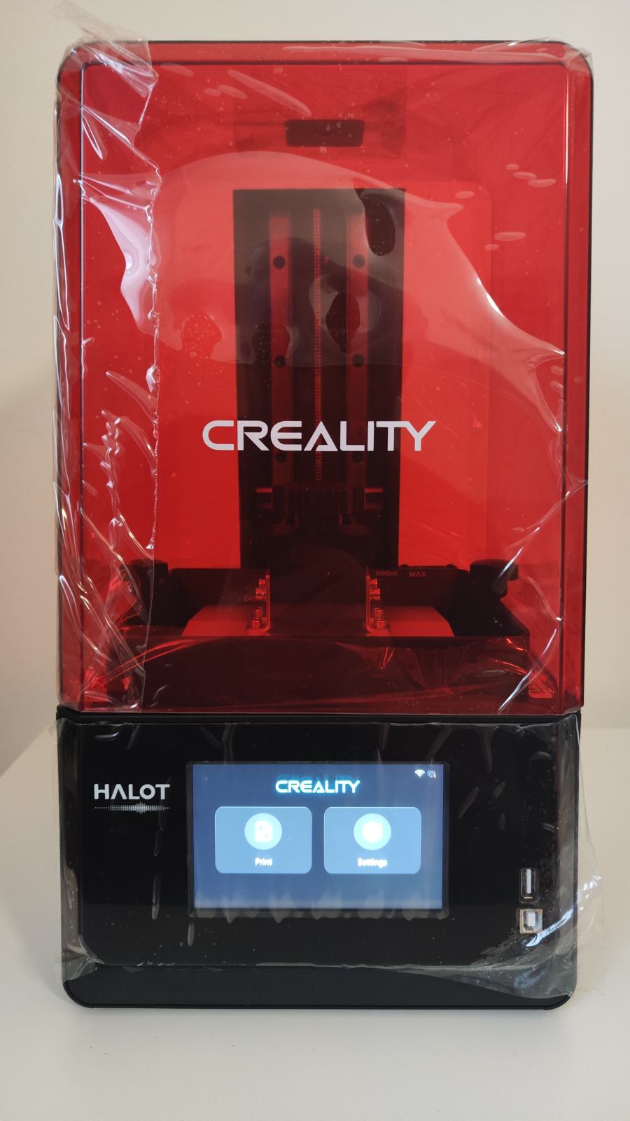 Creality Halot One Pro - NOVO - gratis resin