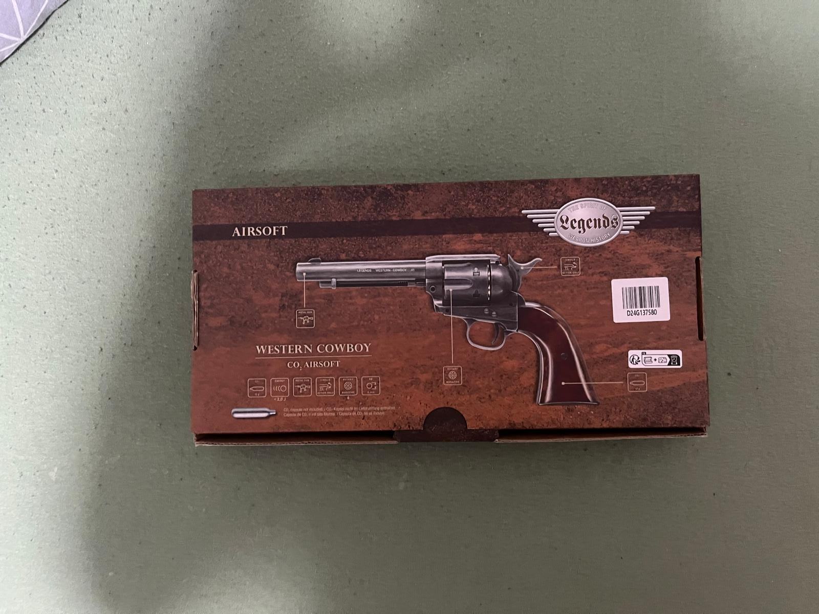 Airsoft revolver Legends Western Cowboy CO2 Antique