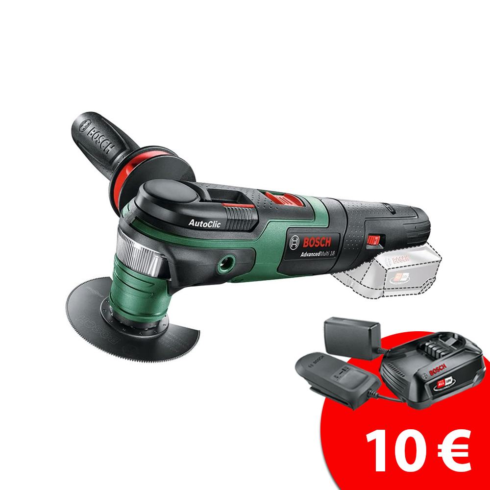BOSCH aku višenamjenski alat AdvancedMulti 18 + aku set 18V 2,5Ah
