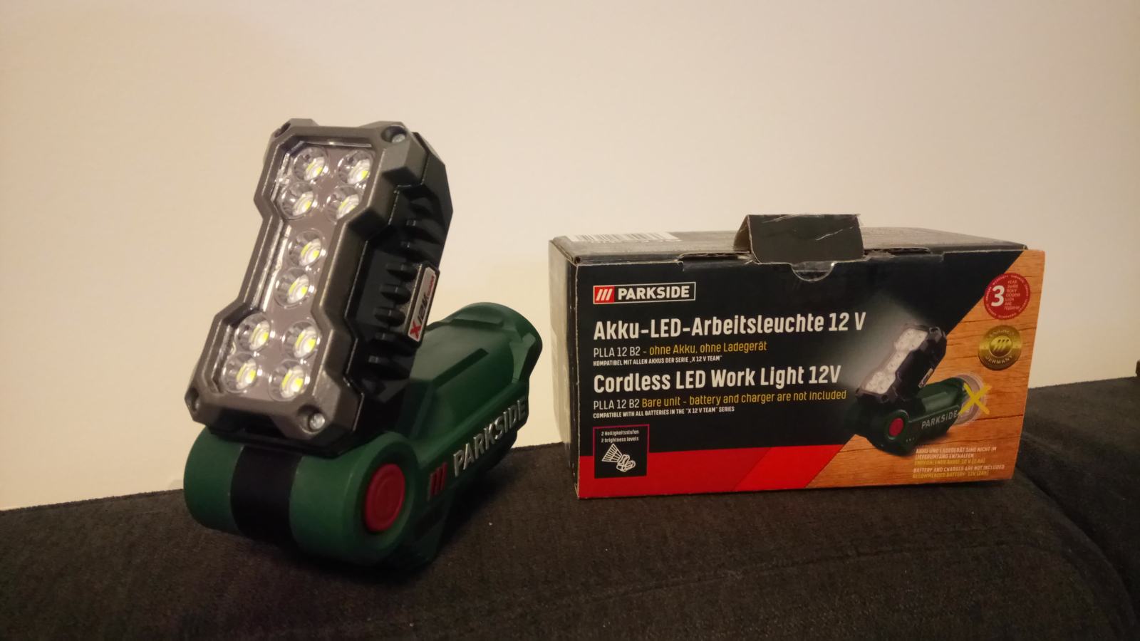 Parkside 12 V lapma led NOVO