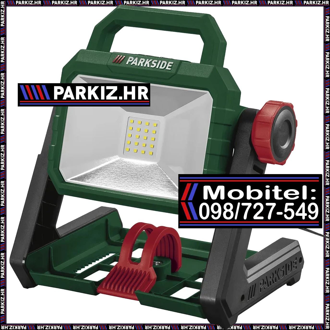Parkside aku 20V / 12V / 220V / LED reflektor PLSA A1