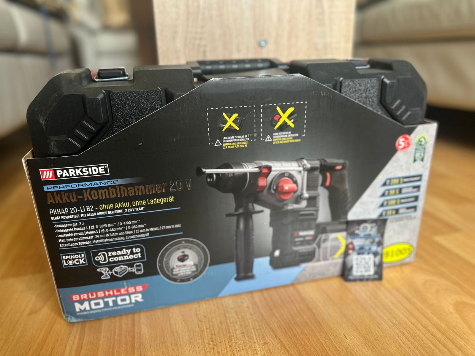 PARKSIDE PERFORMANCE HILTI+BUŠILICA 20 V PKHAP 20-Li B2