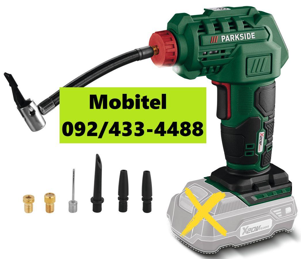 Parkside X20V aku kompresor za gume PAK 20-Li B2, novo