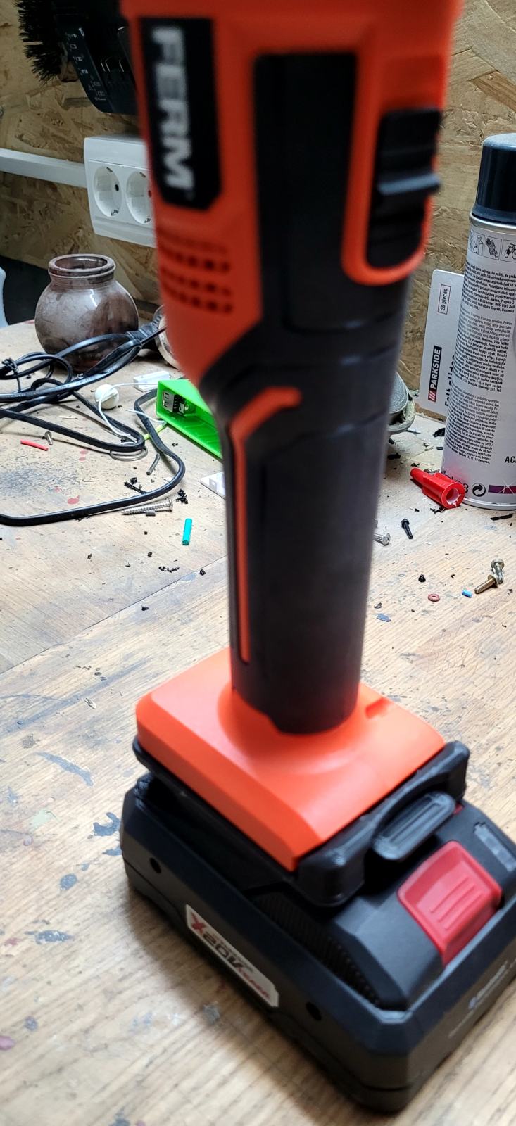 Adapter za FERM alate na parkside/einhell bateriju