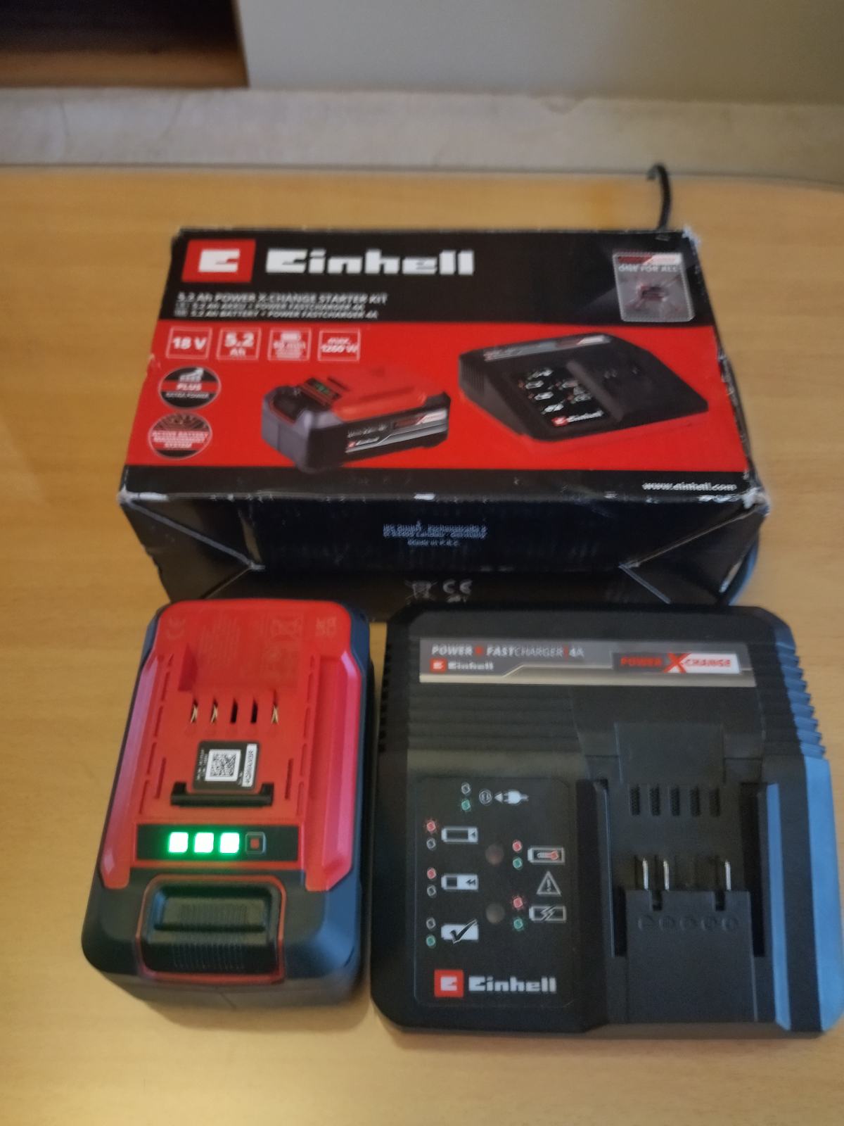 Einhell Power X -Change Li -Ion 18 V 5.2 Ah + Brzi punjač