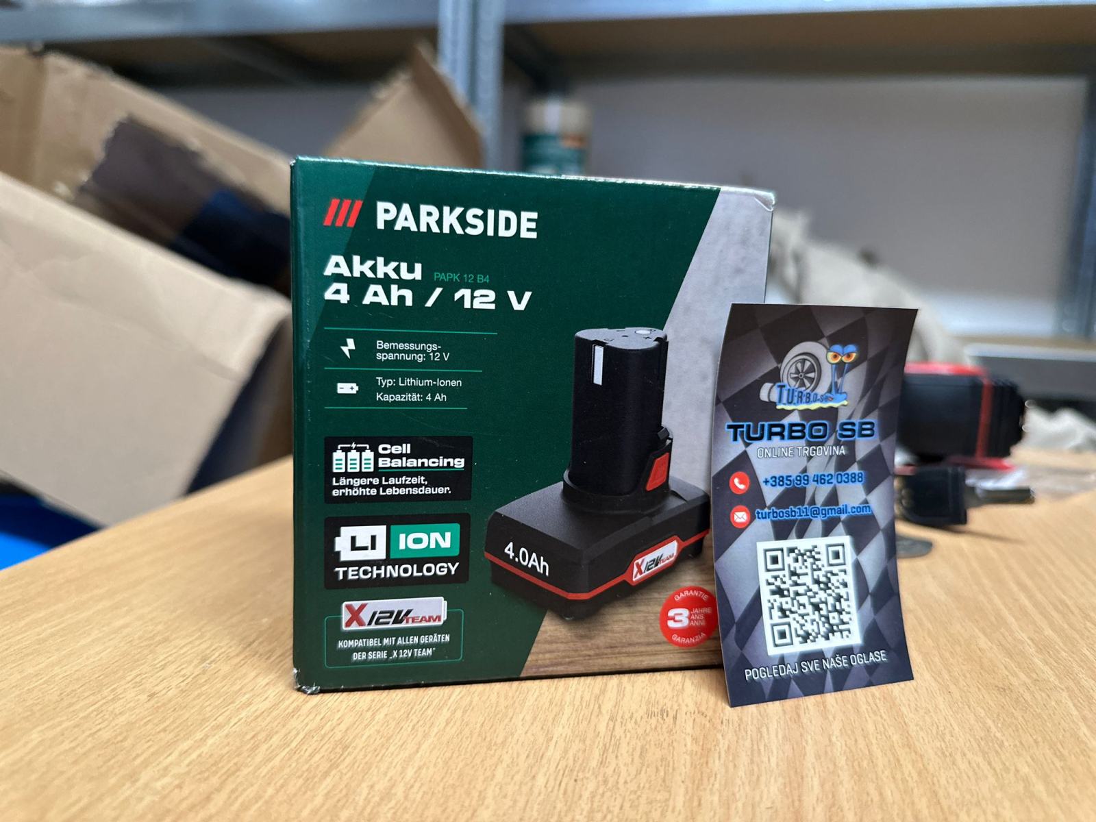 PARKSIDE BATERIJA 4Ah 12V PAPK 12 B4