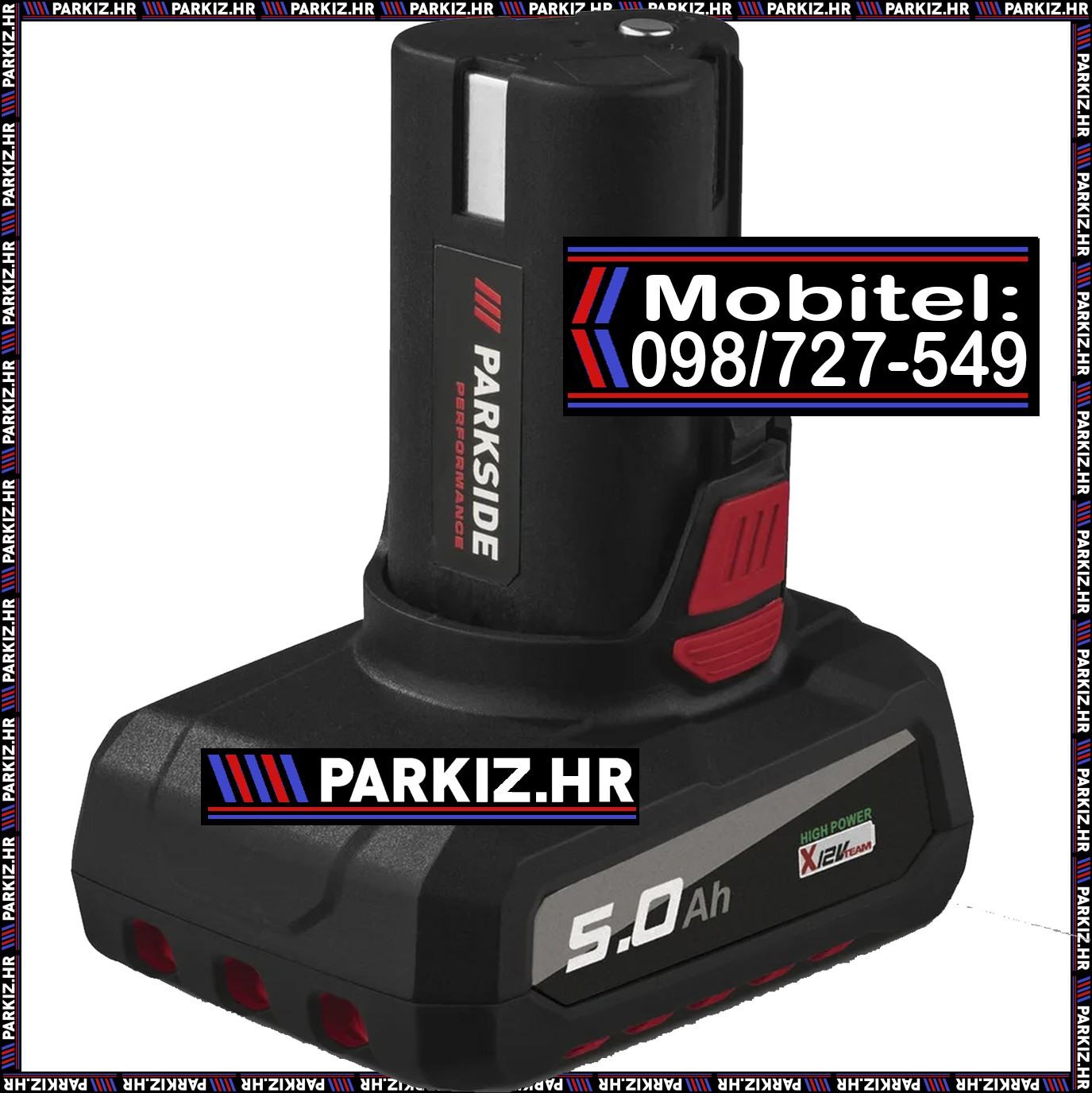 Parkside Performance 12V 5 Ah baterija PAPK 12 5.0 A1 (NOVO)