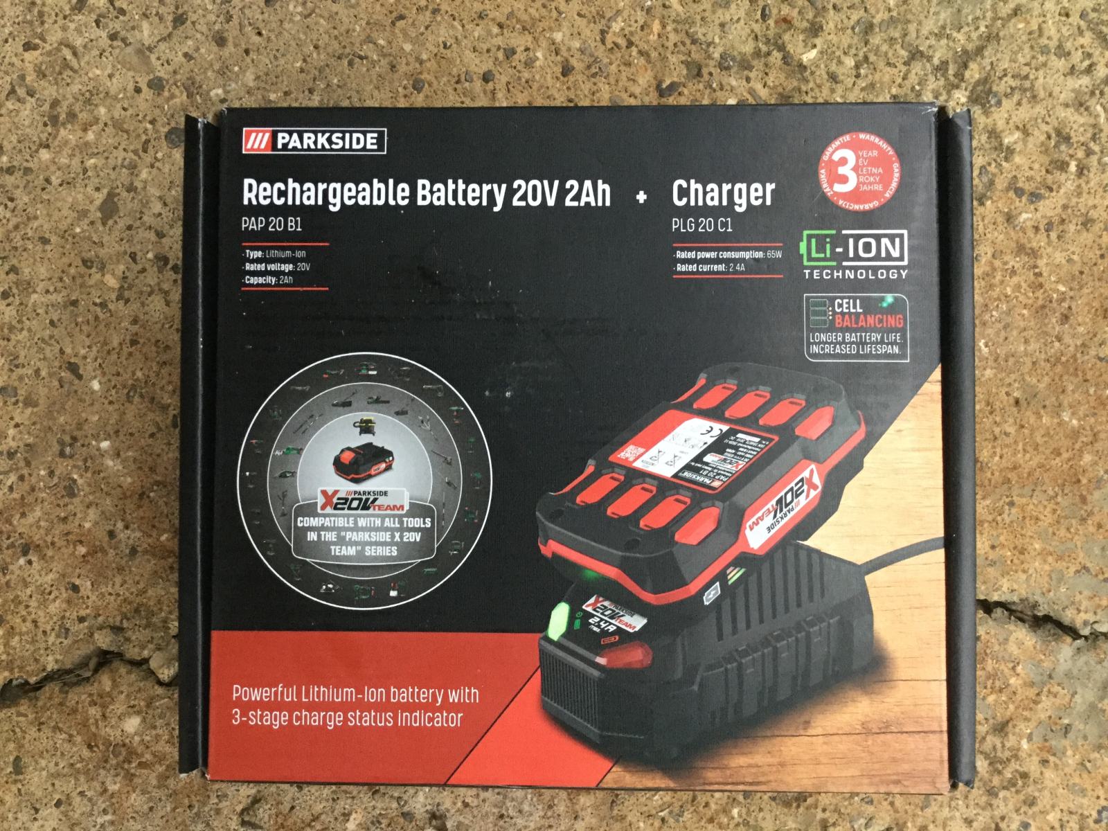 Parkside Punjač i Baterija PLG 20 C1 i PAP 20 B1