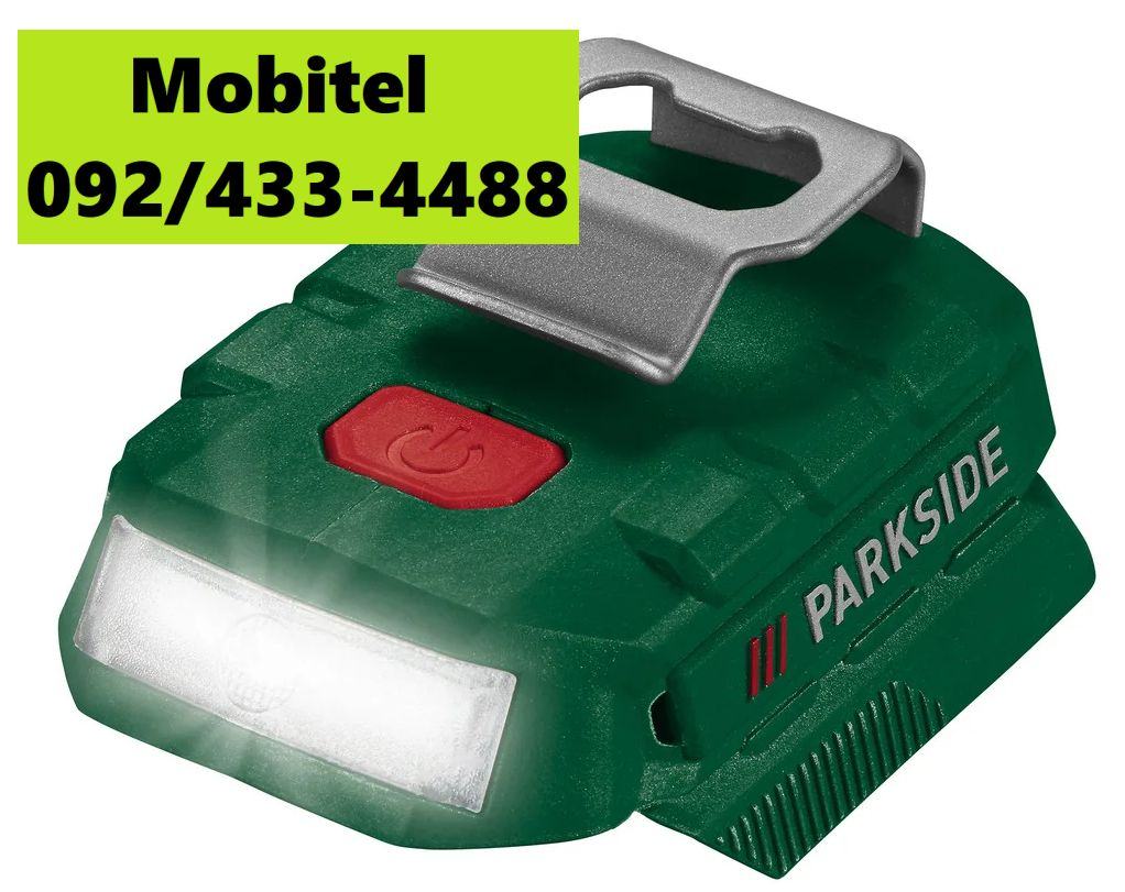 Parkside X20V aku USB baterijski adapter PAA 20 Li-B3, 2 x USB-A, novo