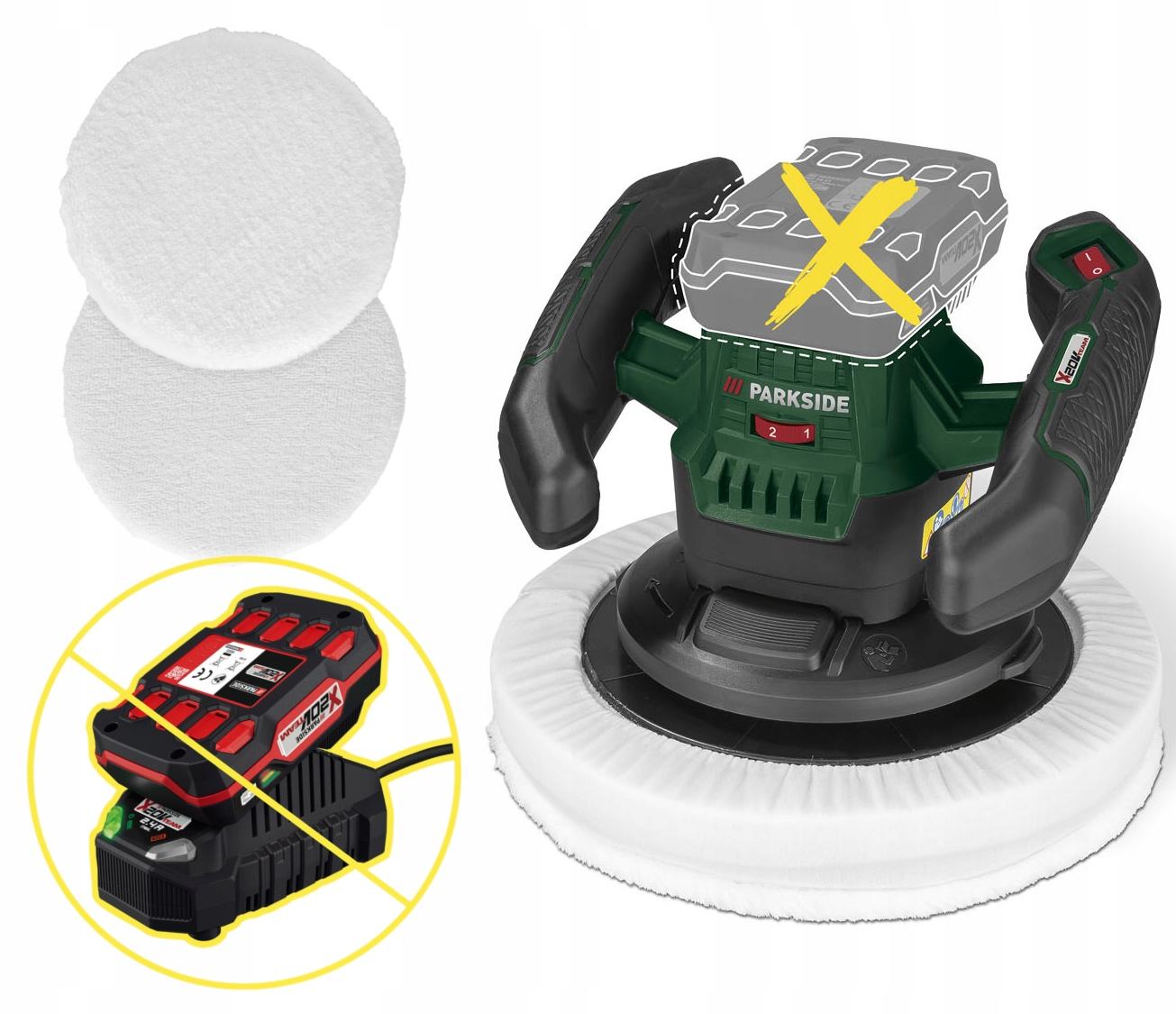 Parkside 20V aku polirka PPMA B2, novo RH račun