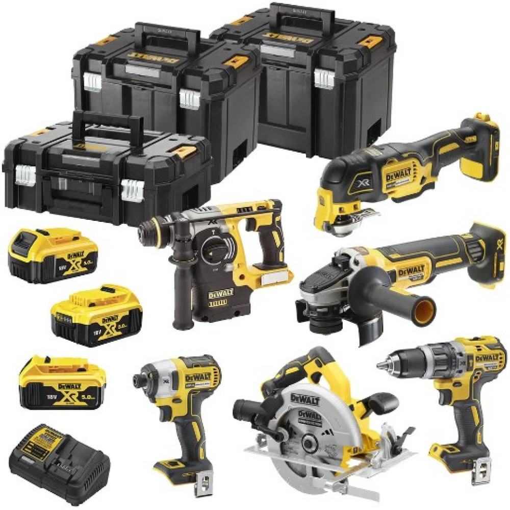 DeWalt set aku alata DCK685P3T 18V 3×5,0Ah + baterija 5,0Ah