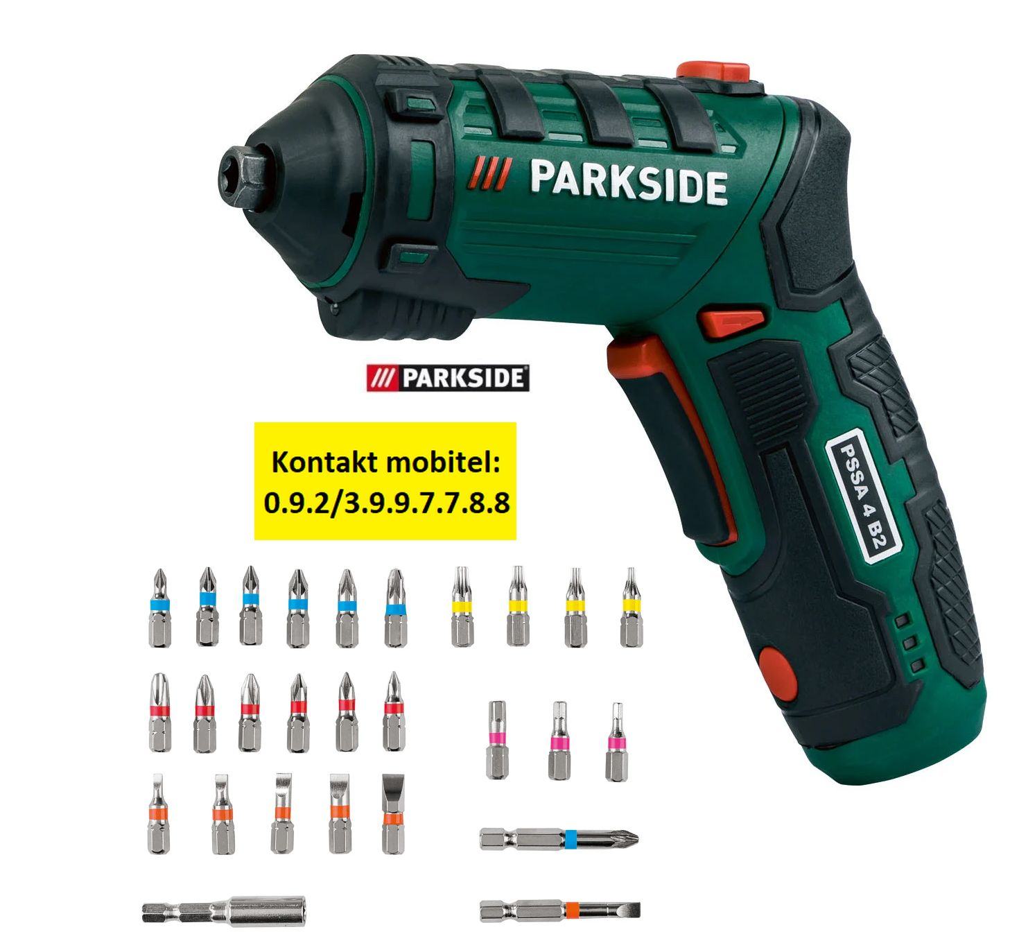 PARKSIDE 4V aku odvijac PSSA 4 B2 10Nm sa setom bitova (NOVO)