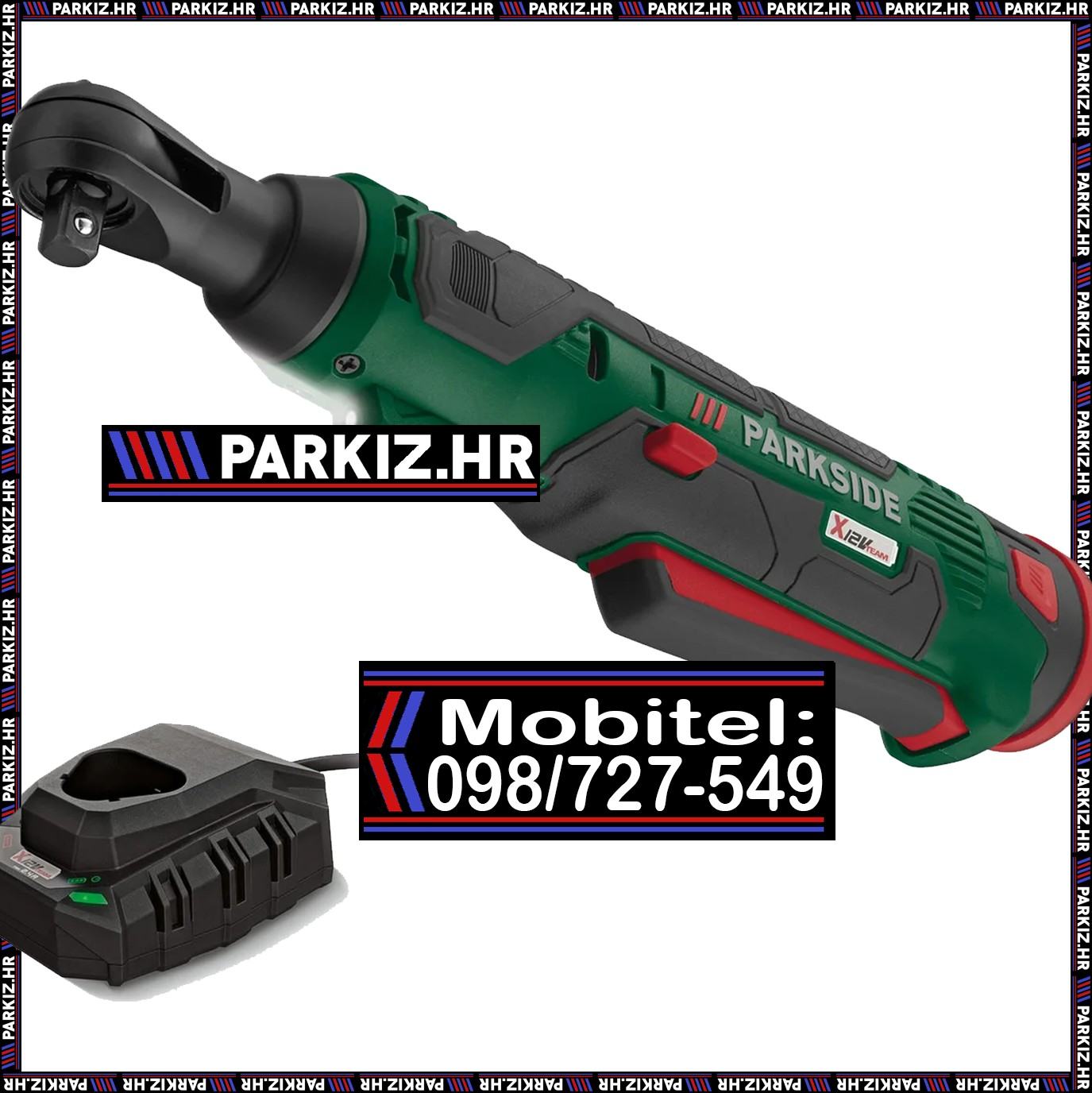 AKCIJA do 1.8.! Parkside aku 12V račna 54Nm PAR 12 s baterijom+punjač