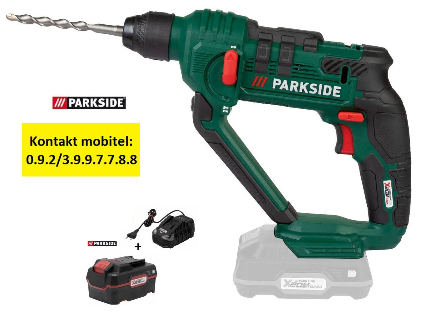 Parkside Aku 20V busilica SDS cekic PABH 20-Li C3 (NOVO)