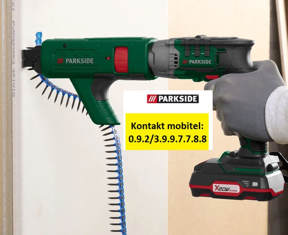 Parkside Aku 20V srauba odvijac za knauf PTBSA + spremnik PMA55 (NOVO)