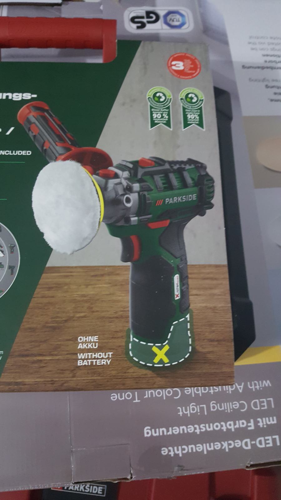 Parkside aku polirka Novo 12v