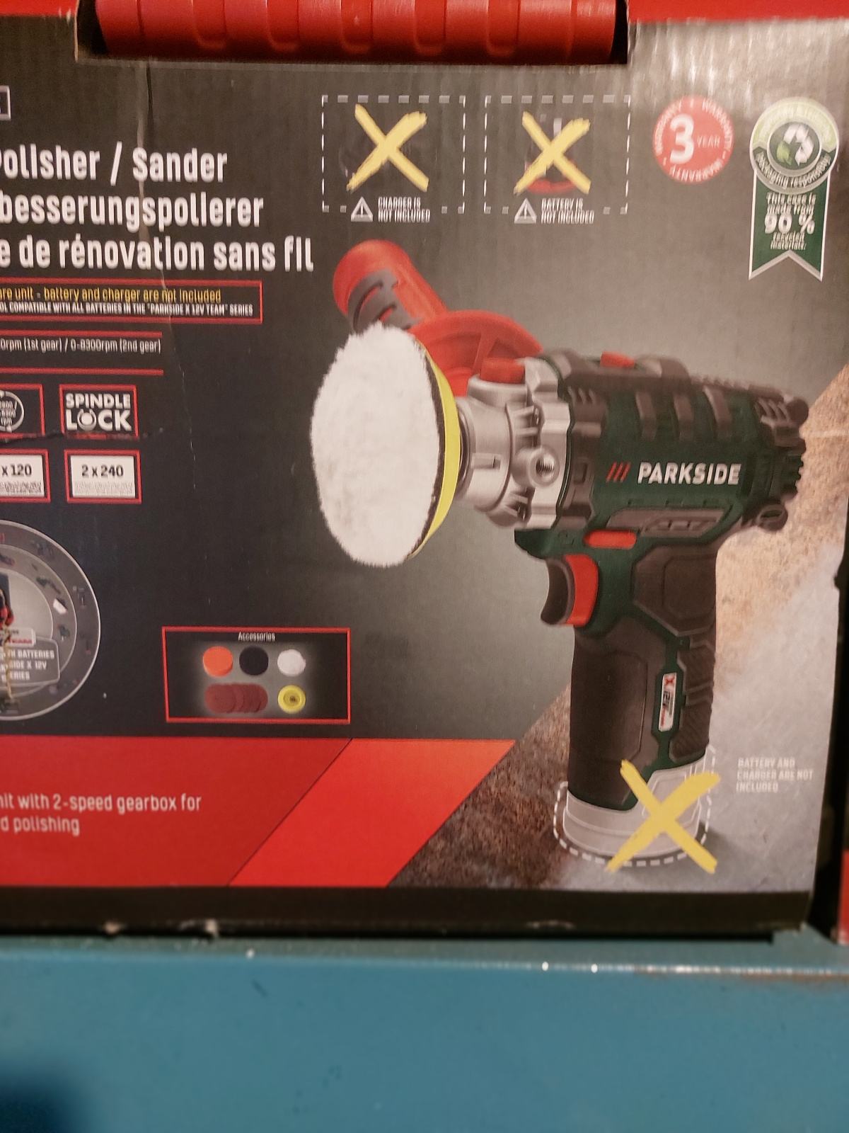 Parkside aku polirka 12v