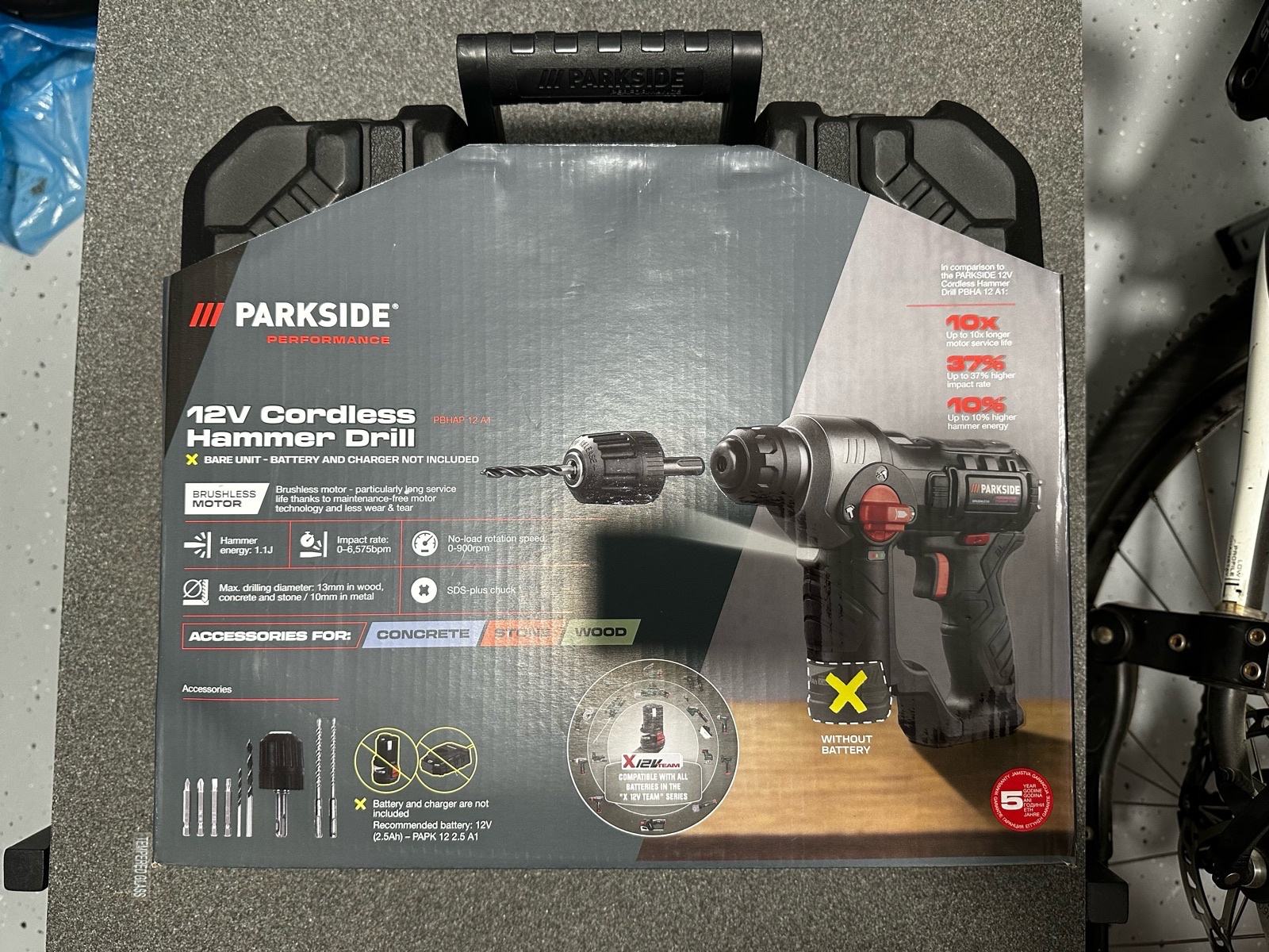 Parkside aku udarna busilica 12V PBHAP 12 A1