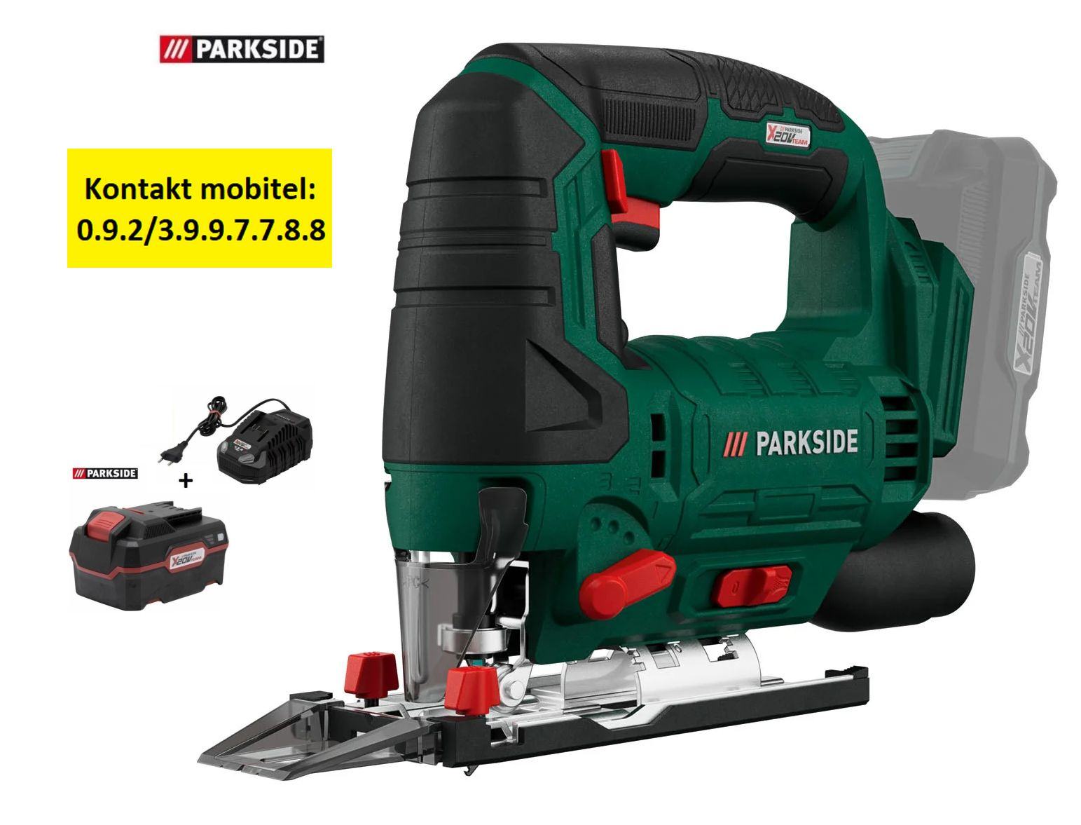 Parkside Aku 20V nagibna ubodna pila PSTDA 20-Li B3 (NOVO)