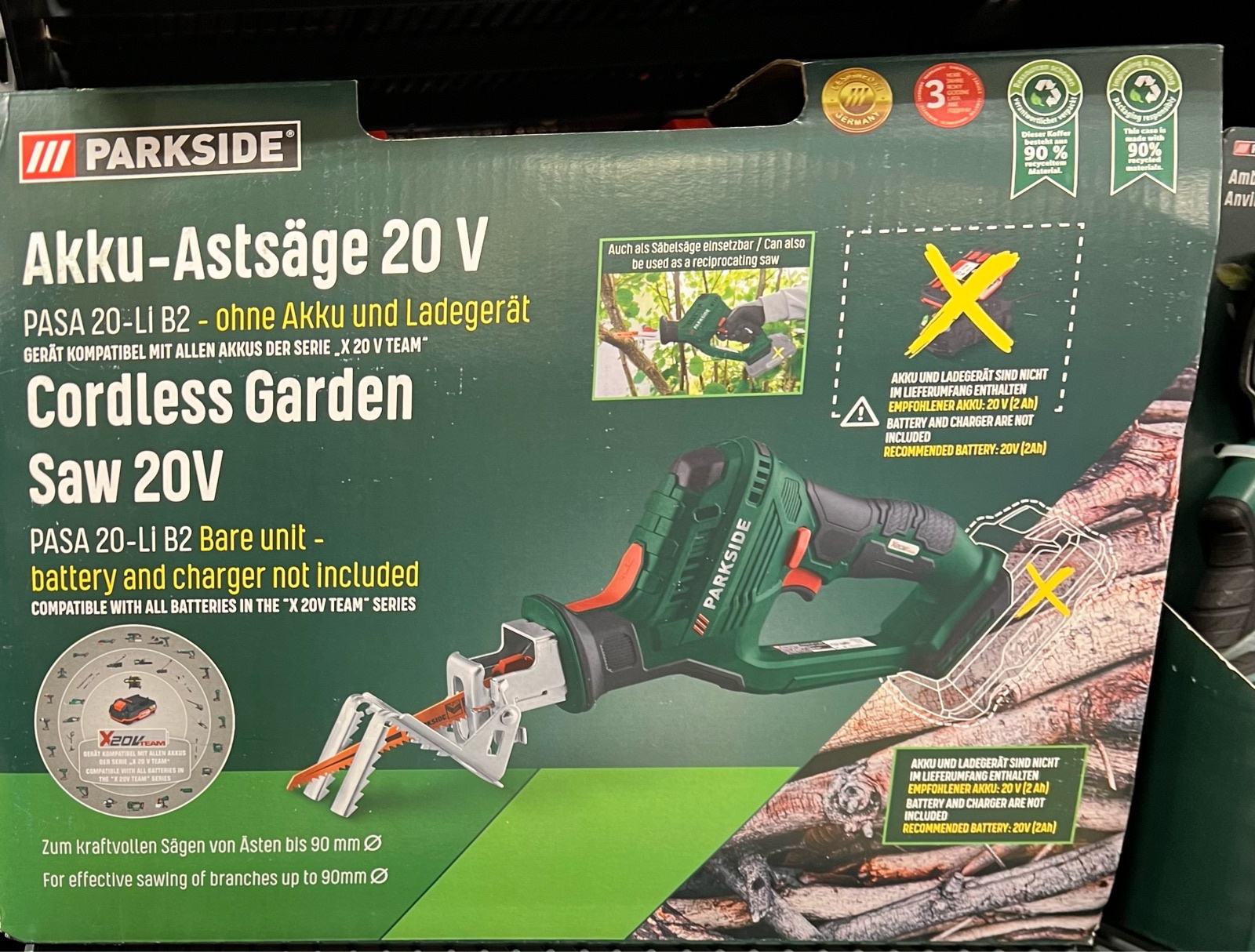 Parkside aku pila za rezidbu 12V