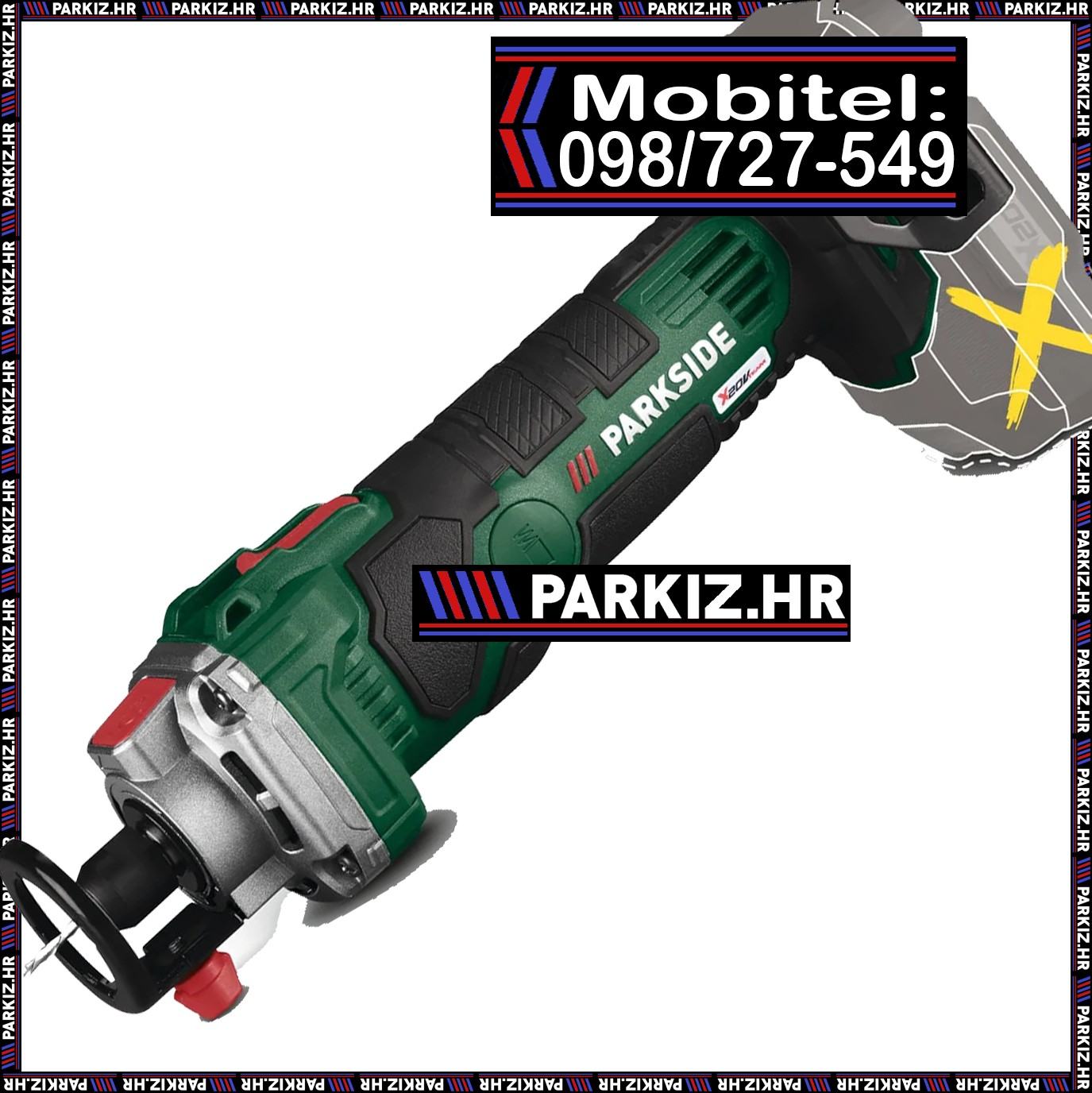 AKCIJA do 3.3.! Parkside aku 20V rotacioni rezač za knauf itd PRSA 20