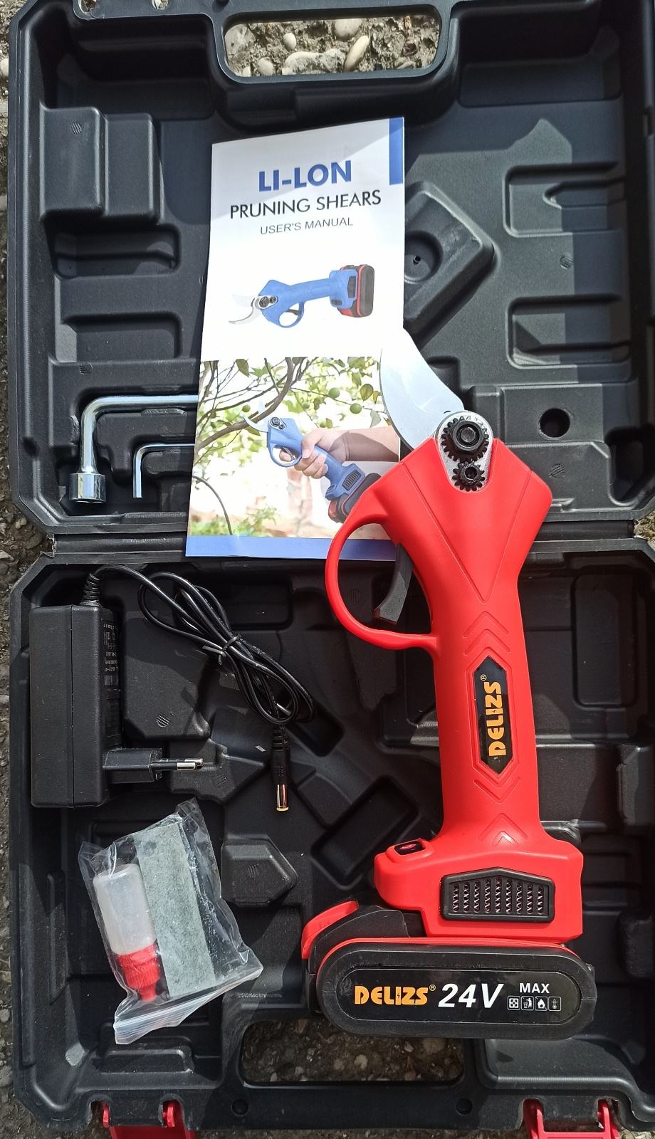 Aku škare za rezanje grana Delizs