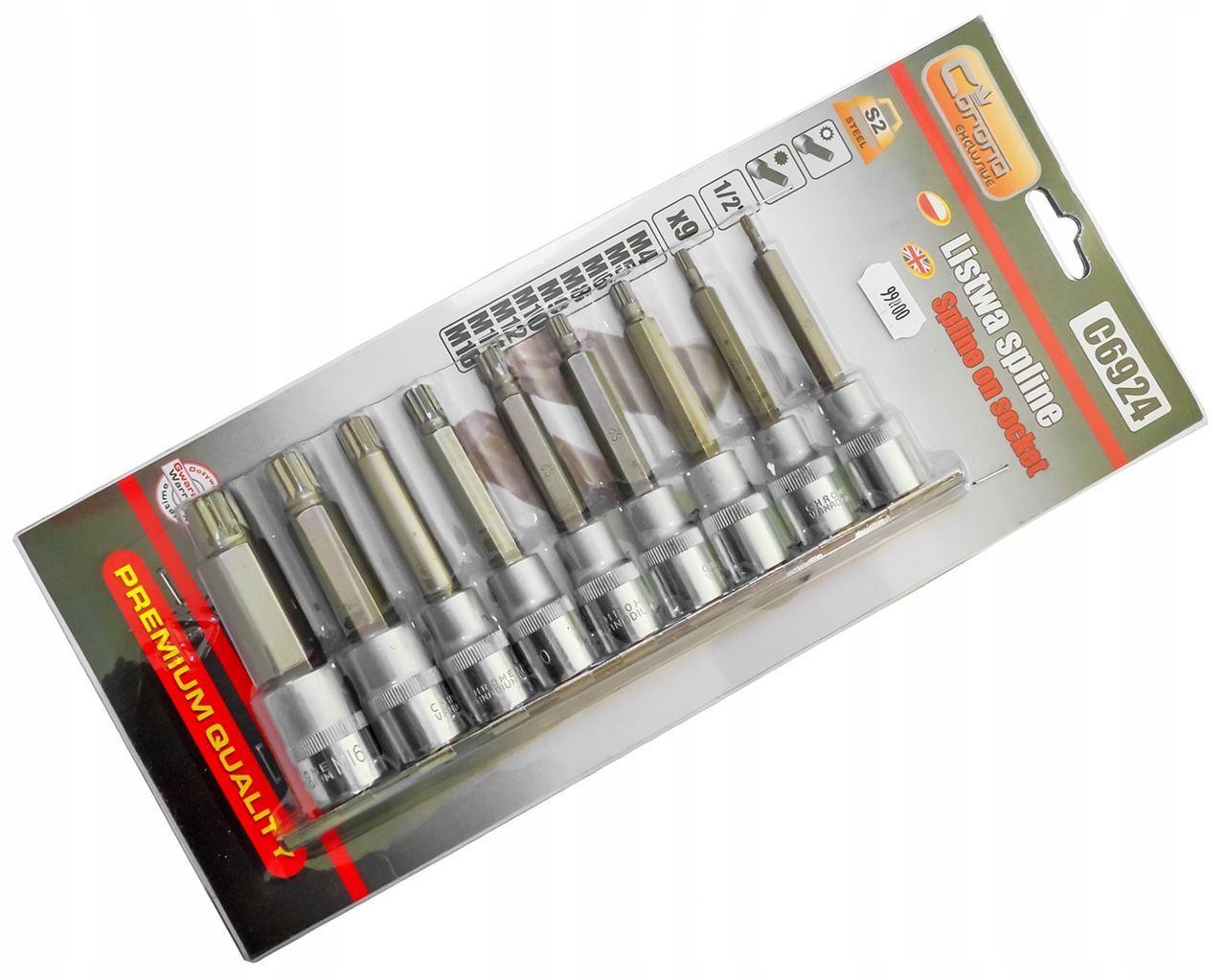 Set spline nasadnih ključeva M4-M16 1/2