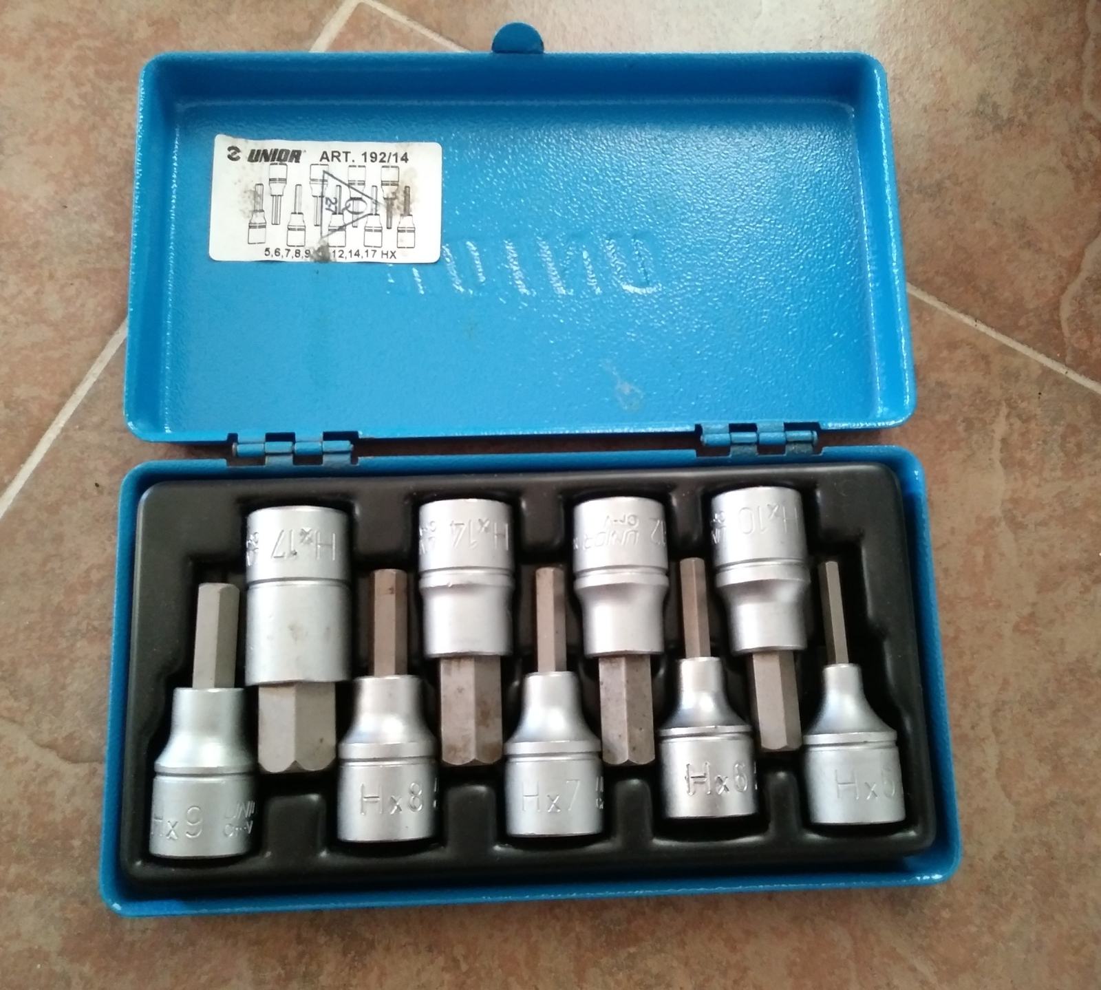 UNIOR set nasadni imbus ključevi 192/14