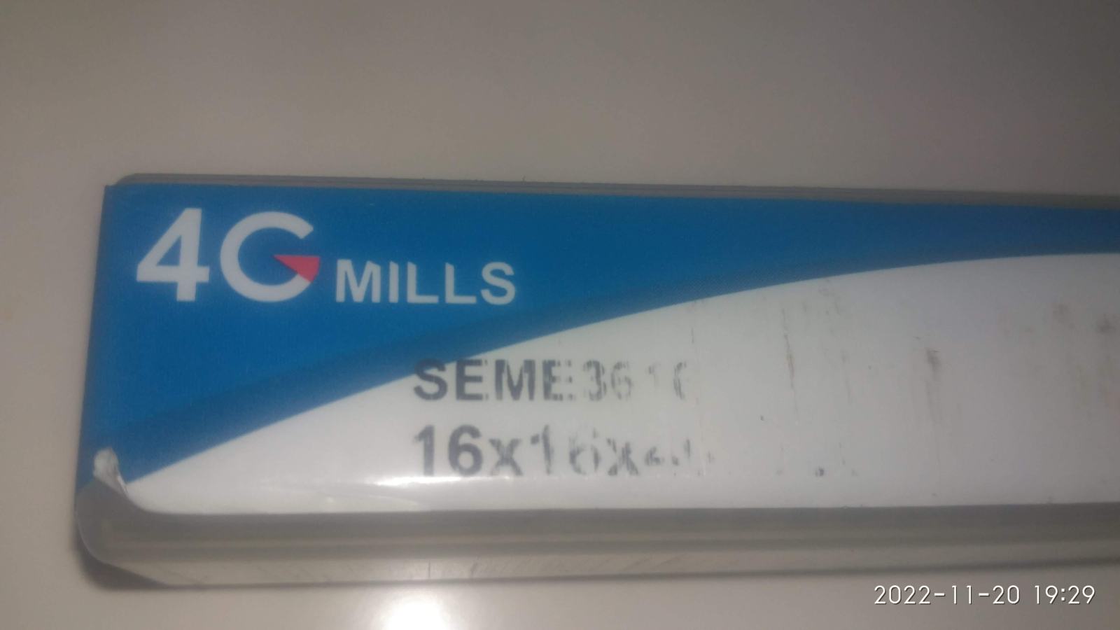 SVRDLO ZA METAL - 4G MILLS SEME 36160 16X16X40X100 - NOVO