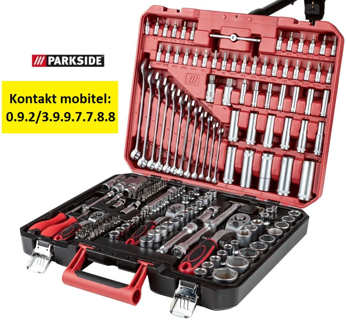 Parkside set nasadnih kljuceva gedora bitova u koferu 216 komada NOVO